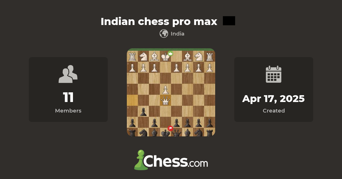 Indian chess pro max - Chess Club - Chess.com