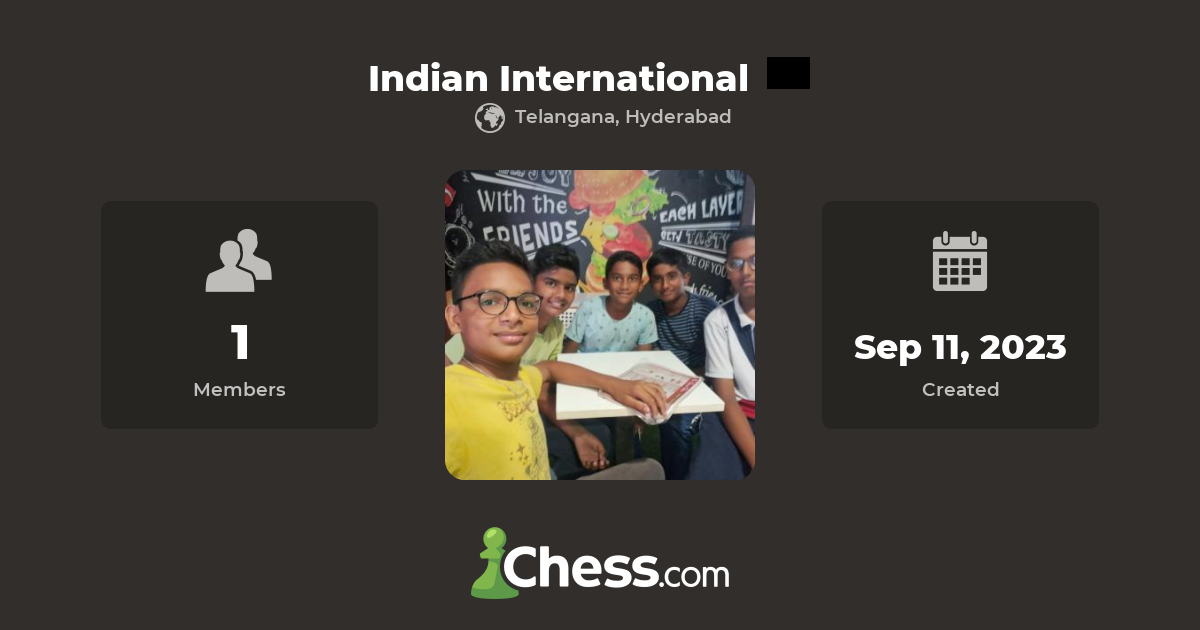 Indian International - Chess Club - Chess.com