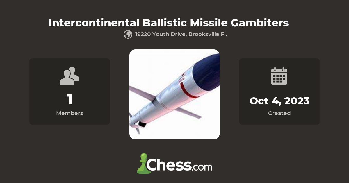 Intercontinental Ballistic Missile Gambiters - Chess Club - Chess.com
