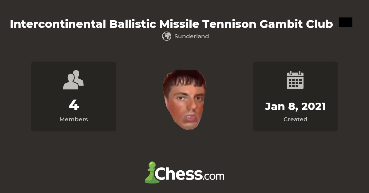 Intercontinental Ballistic Missile Tennison Gambit Club - Chess Club ...