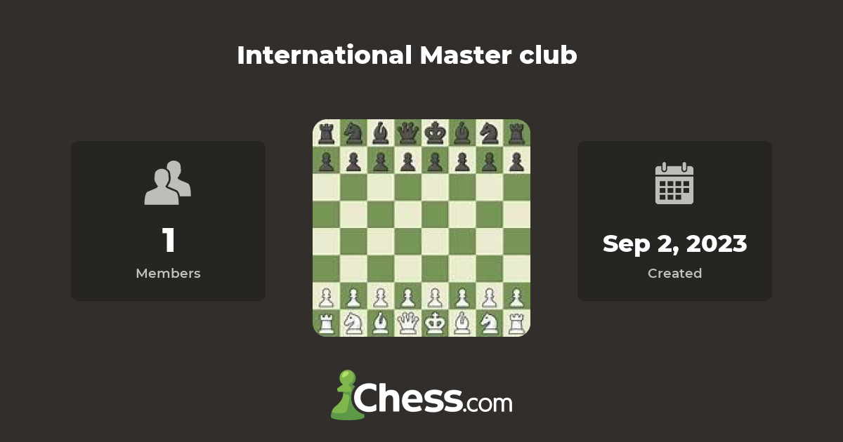 International Master club - Chess Club - Chess.com