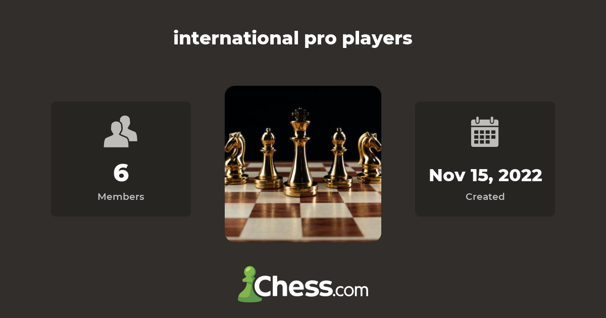 international pro players - Chess Club - Chess.com
