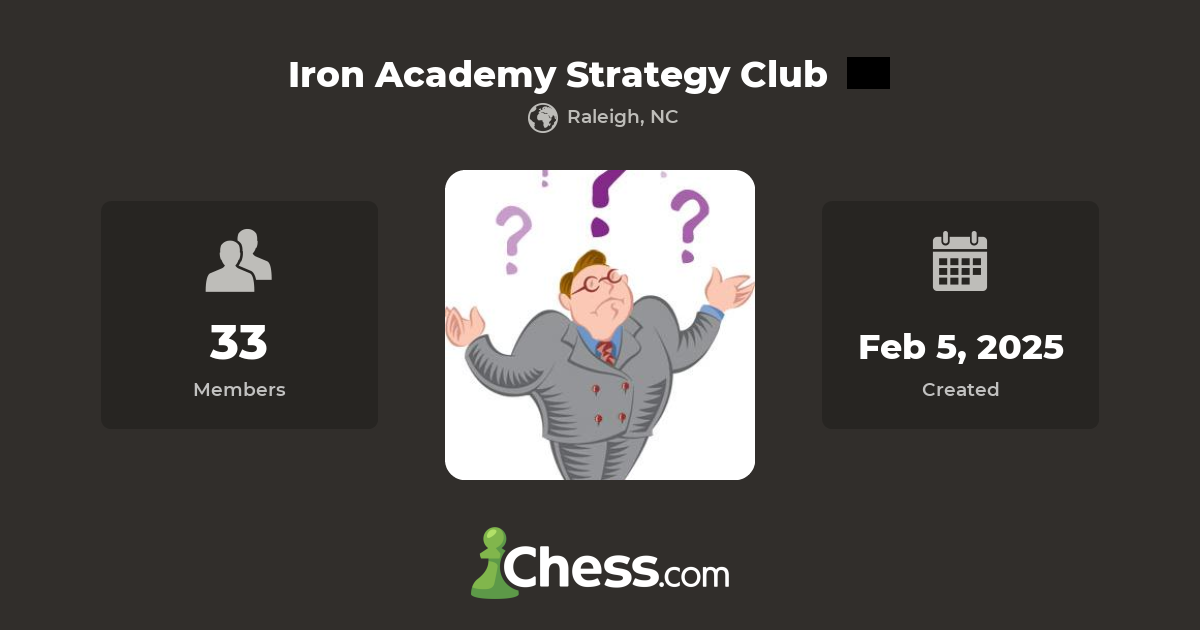 Iron Academy Strategy Club - Chess Club - Chess.com