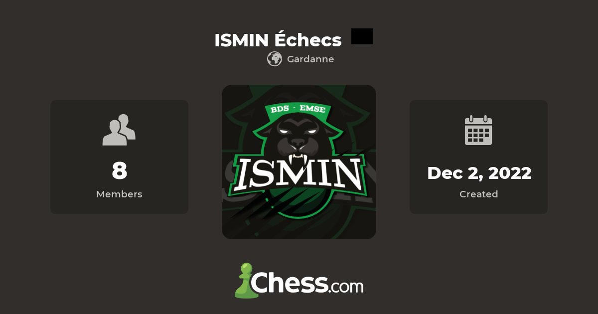 ISMIN Échecs - Chess Club - Chess.com