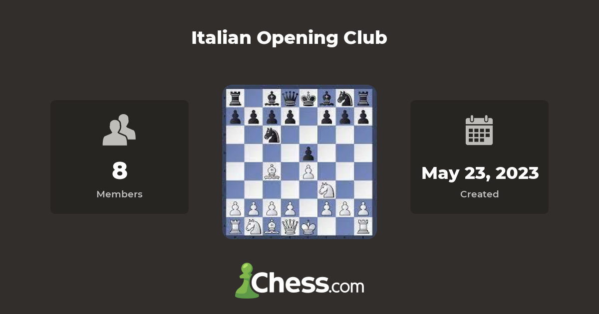 Italian Opening Club - Chess Club - Chess.com
