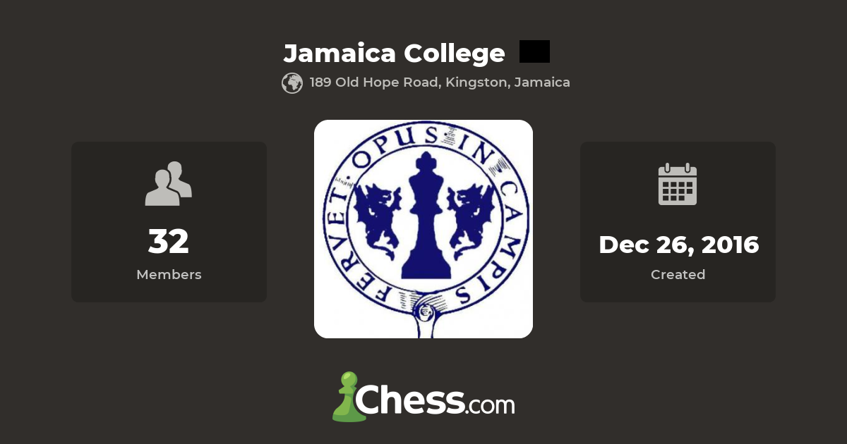 Jamaica College - Chess Club - Chess.com