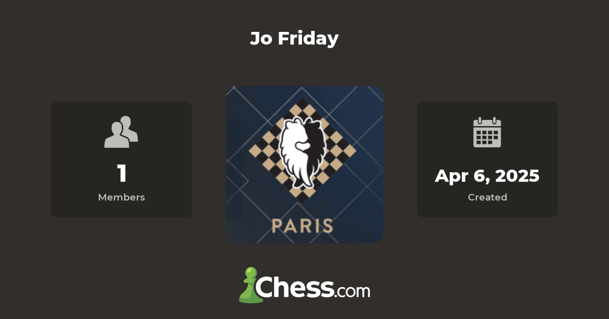 Jo Friday - Chess Club - Chess.com
