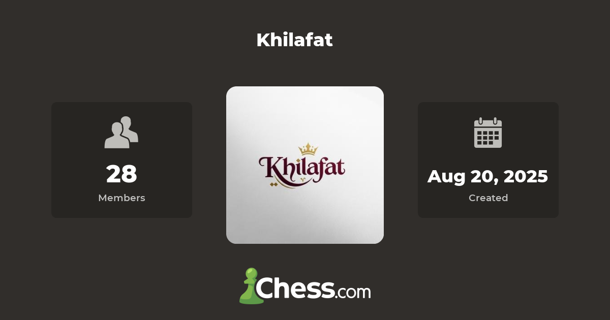 Khilafat - Chess Club - Chess.com