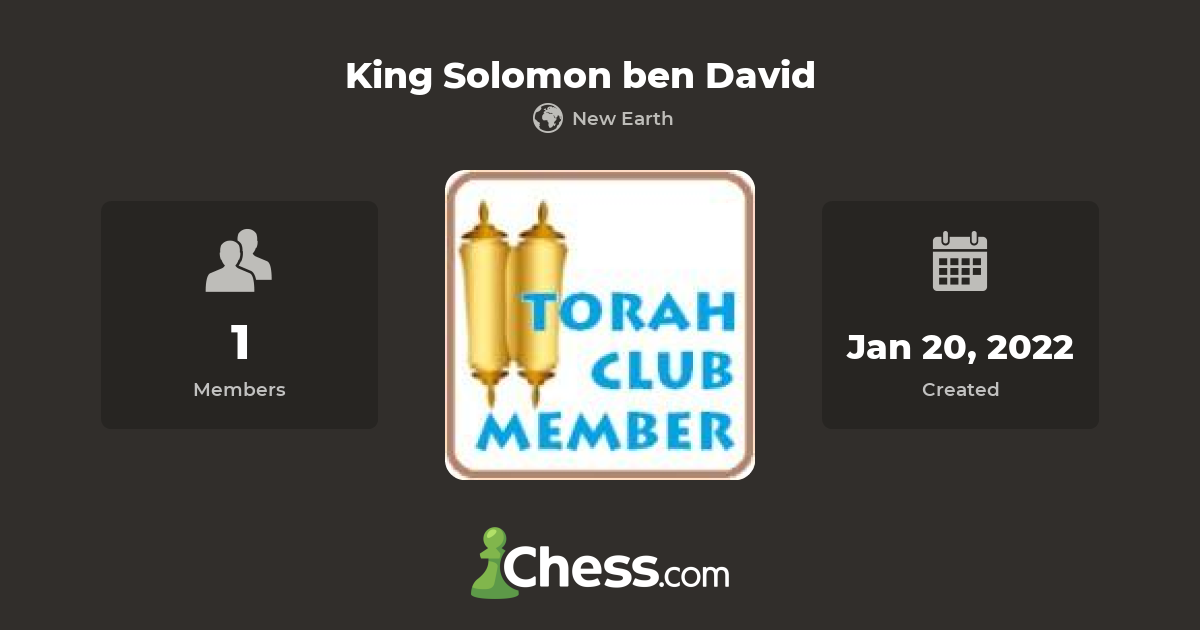 King Solomon ben David - Chess Club - Chess.com