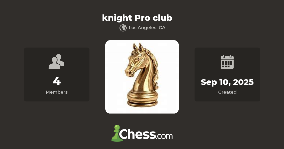 knight Pro club - Chess Club - Chess.com