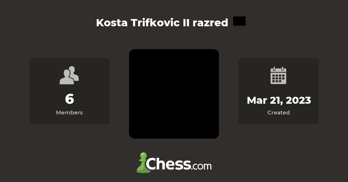 Kosta Trifkovic II razred - Chess Club - Chess.com