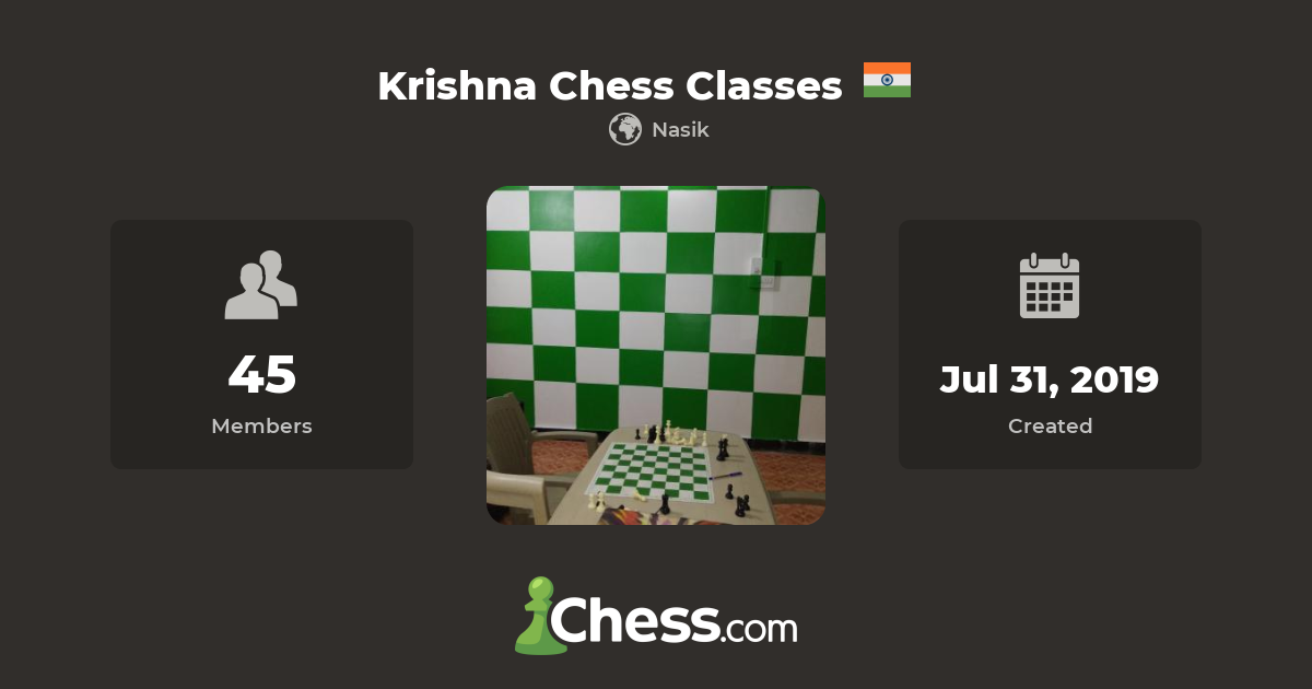 Krishna Chess Classes - Chess Club - Chess.com