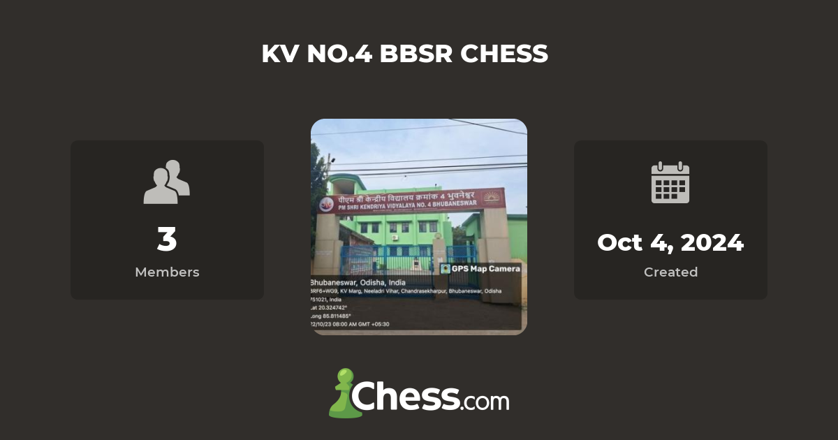 KV NO.4 BBSR CHESS - Chess Club - Chess.com