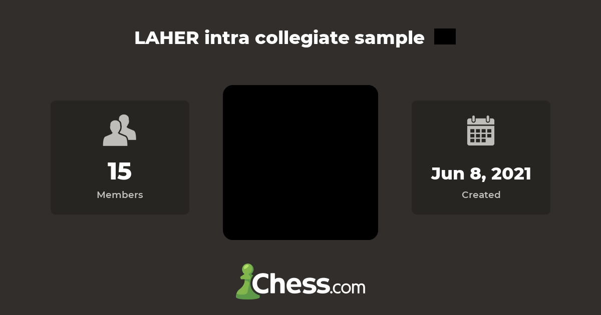 LAHER intra collegiate sample - Chess Club - Chess.com