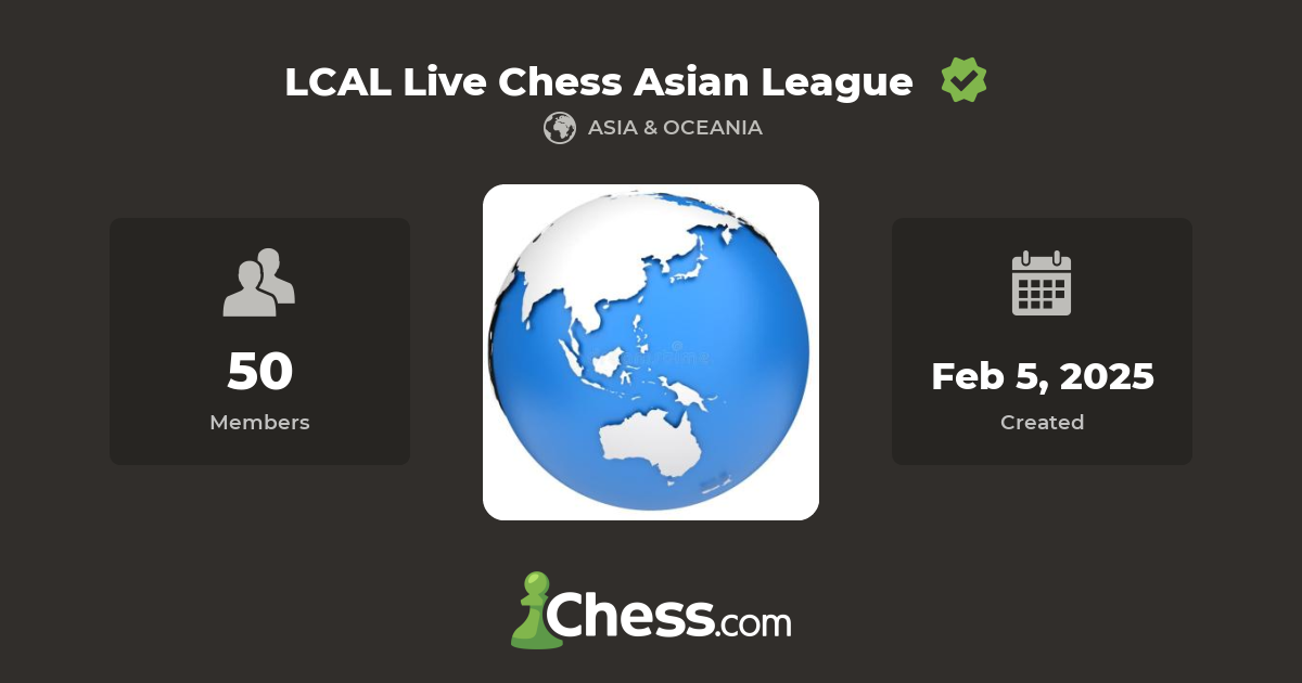 LCAL Live Chess Asian League - Chess Club - Chess.com