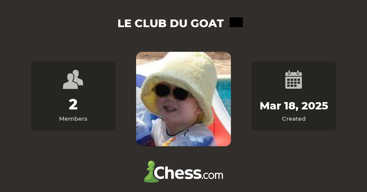 LE CLUB DU GOAT - Chess Club - Chess.com