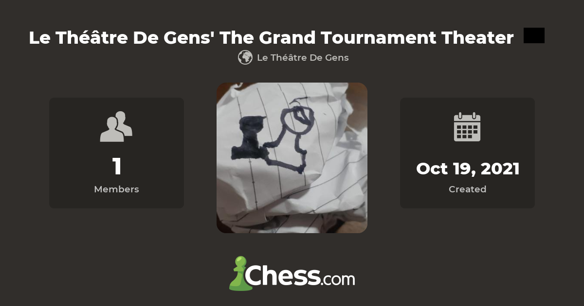 Le Théâtre De Gens' The Grand Tournament Theater - Chess Club - Chess.com
