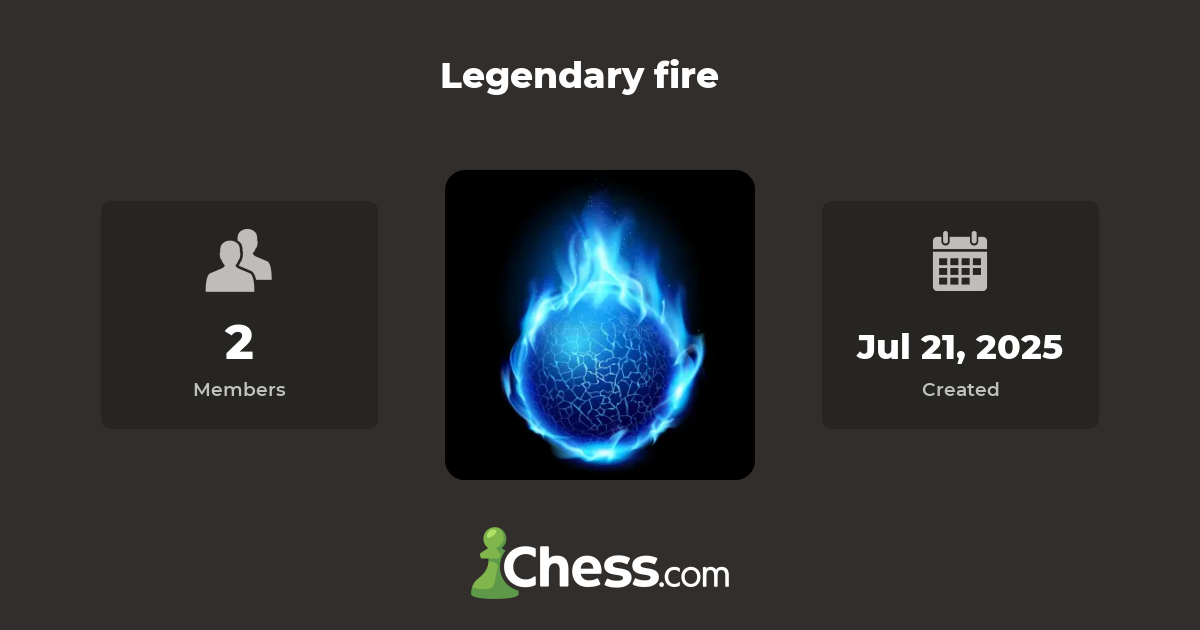 Legendary fire - Chess Club - Chess.com