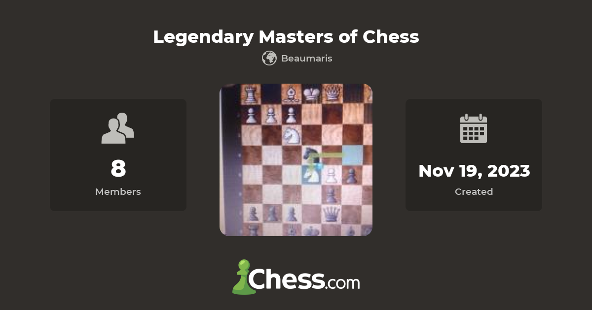 Legendary Masters of Chess - Chess Club - Chess.com