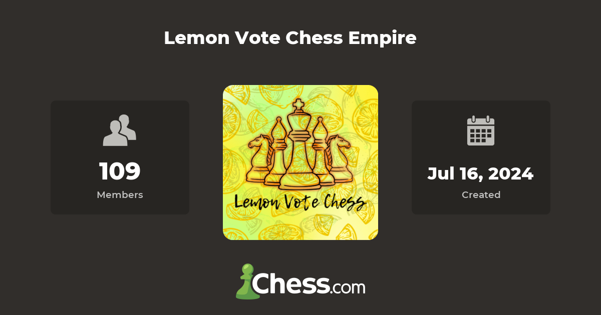 Lemon Vote Chess Empire - Chess Club - Chess.com