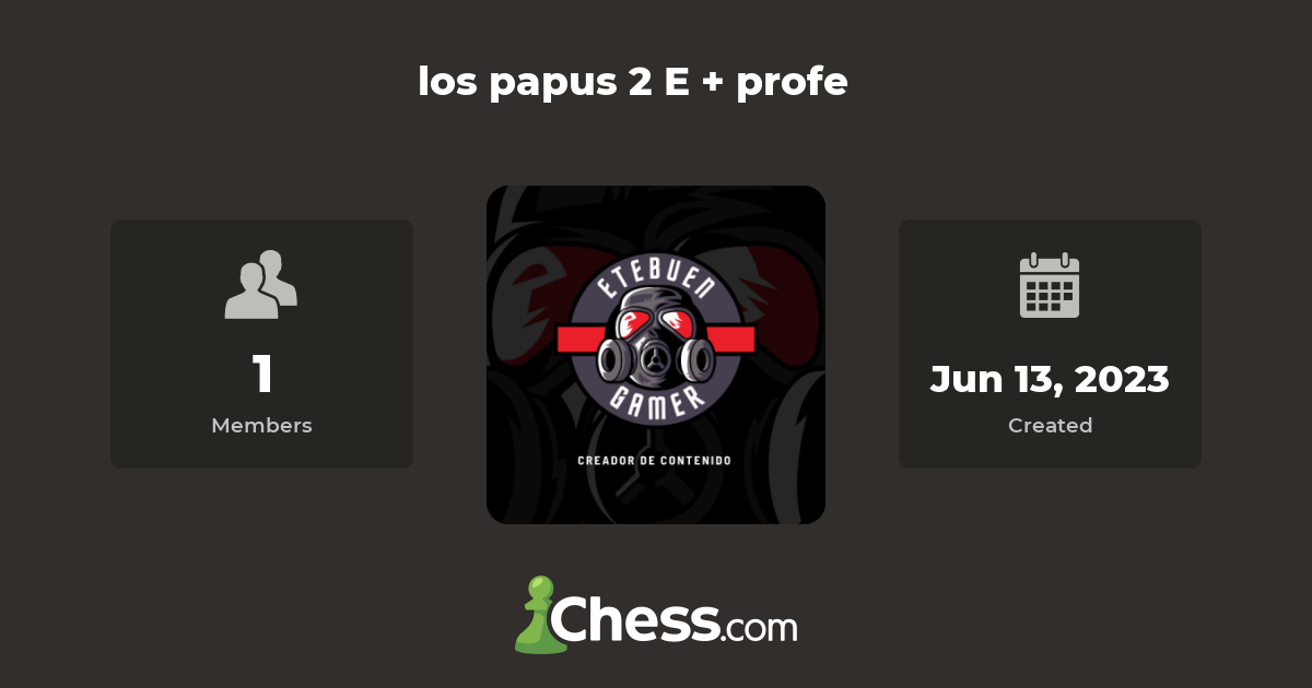 los papus 2 E + profe - Chess Club - Chess.com