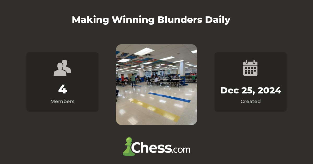 Making Winning Blunders Daily - Chess Club - Chess.com