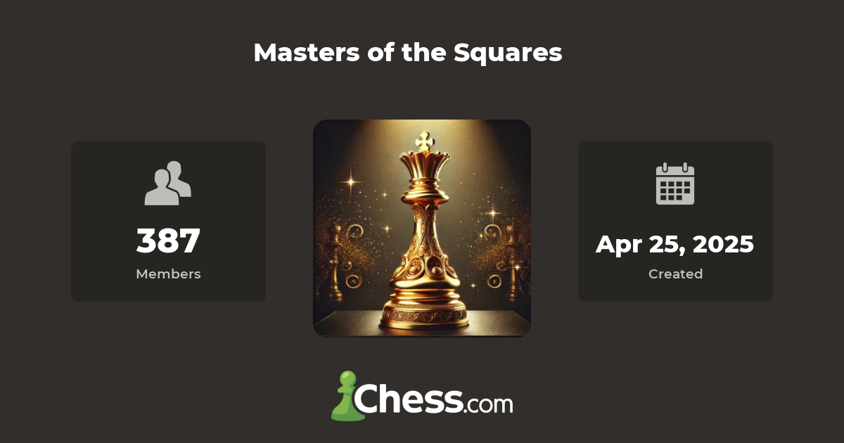 Masters of the Squares - Chess Club - Chess.com
