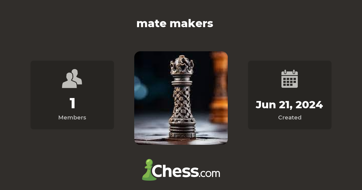 mate makers - Chess Club - Chess.com