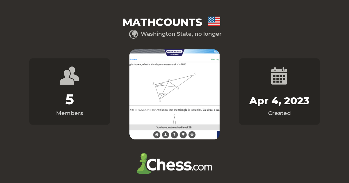 MATHCOUNTS - Chess Club - Chess.com