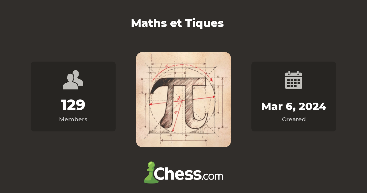 Maths et Tiques - Chess Club - Chess.com