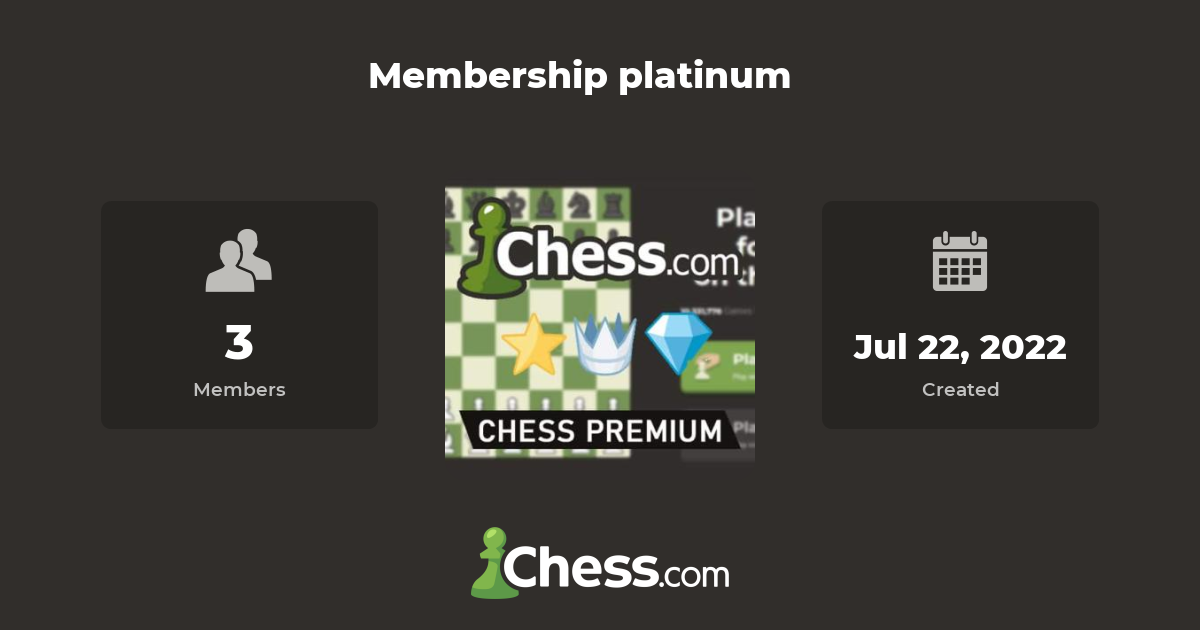 Membership platinum - Chess Club - Chess.com