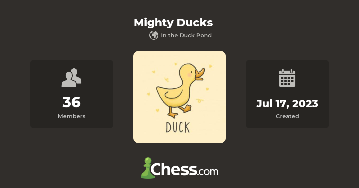Mighty Ducks - Chess Club - Chess.com