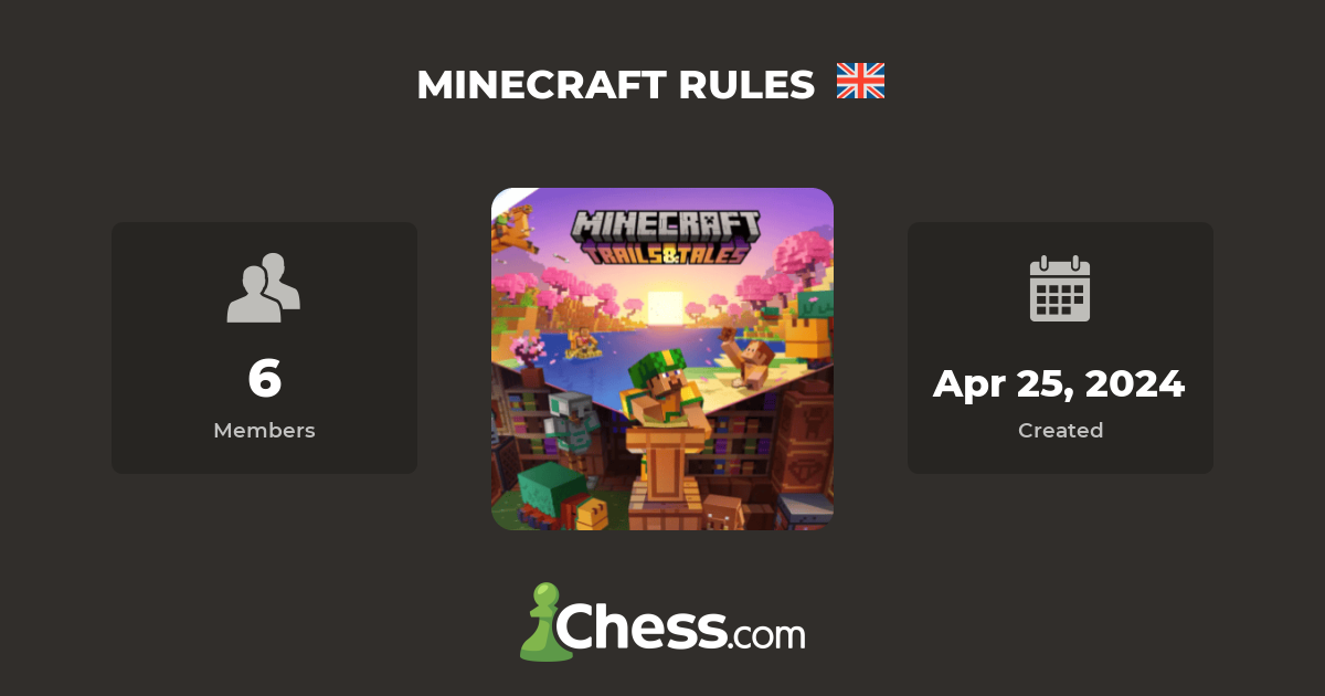 MINECRAFT RULES - Chess Club - Chess.com