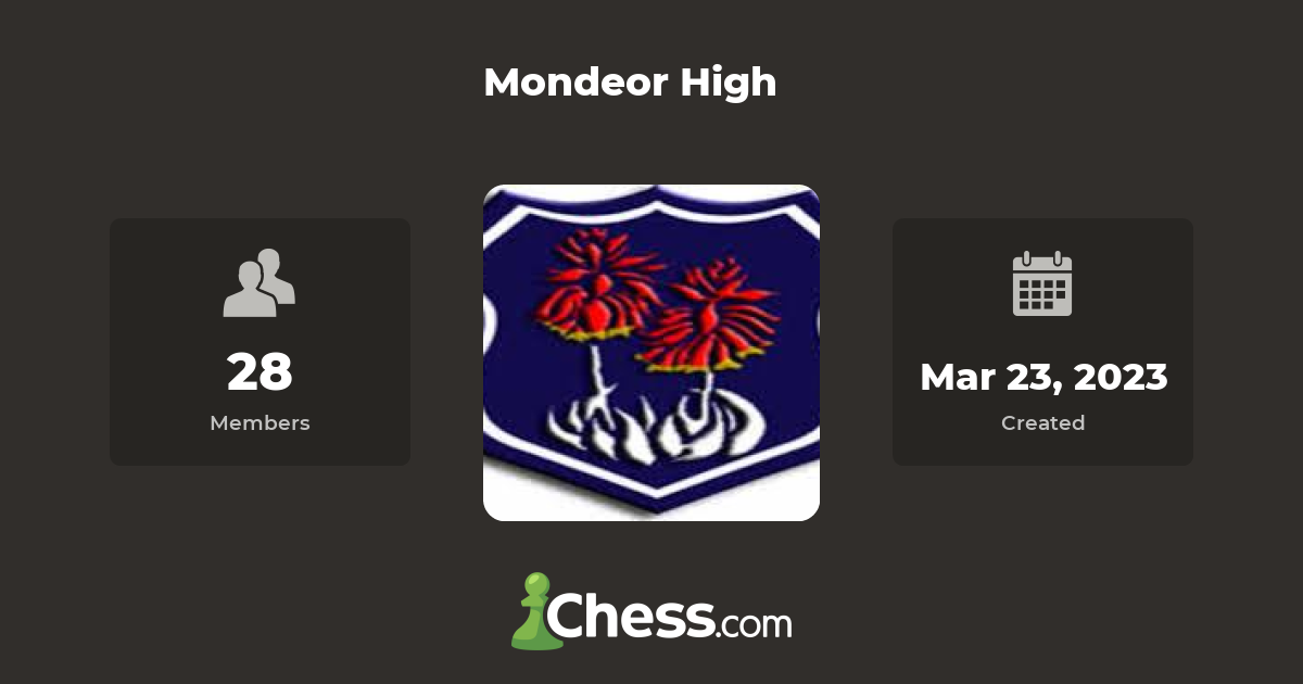 Mondeor High - Chess Club - Chess.com