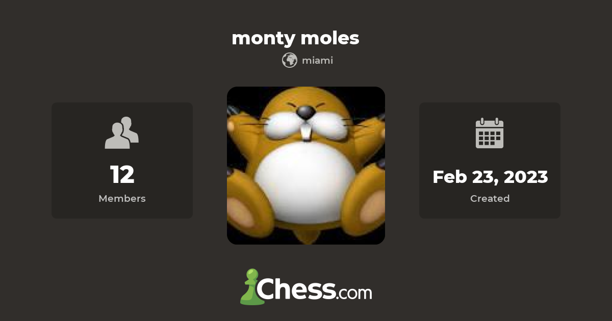 monty moles - Chess Club - Chess.com
