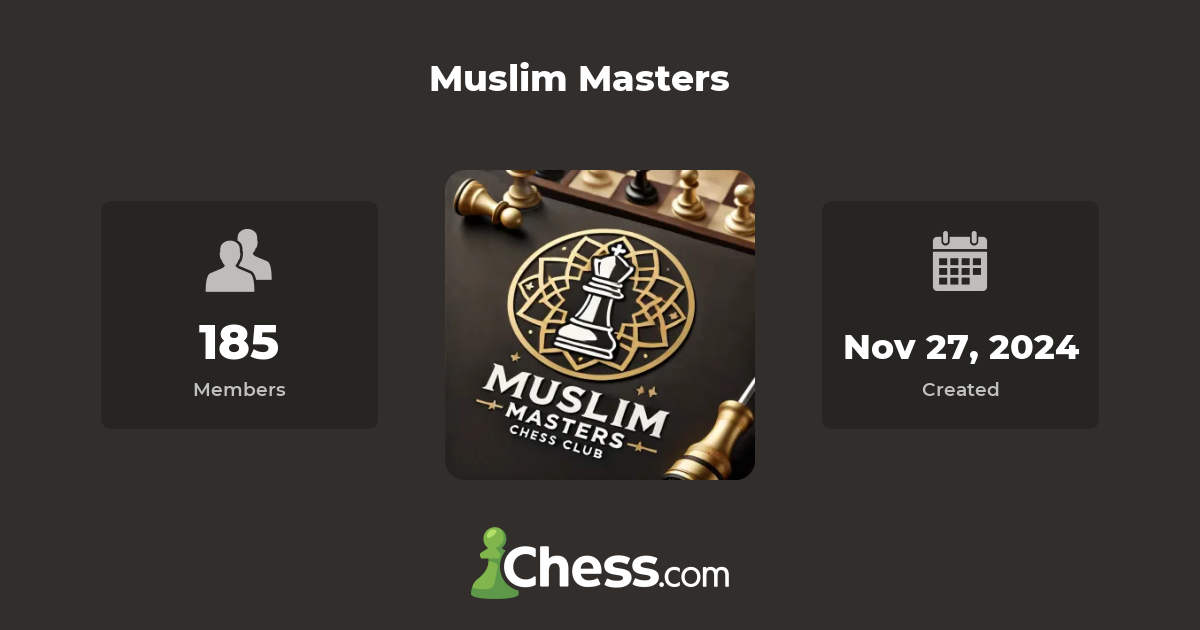 Muslim Masters - Chess Club - Chess.com