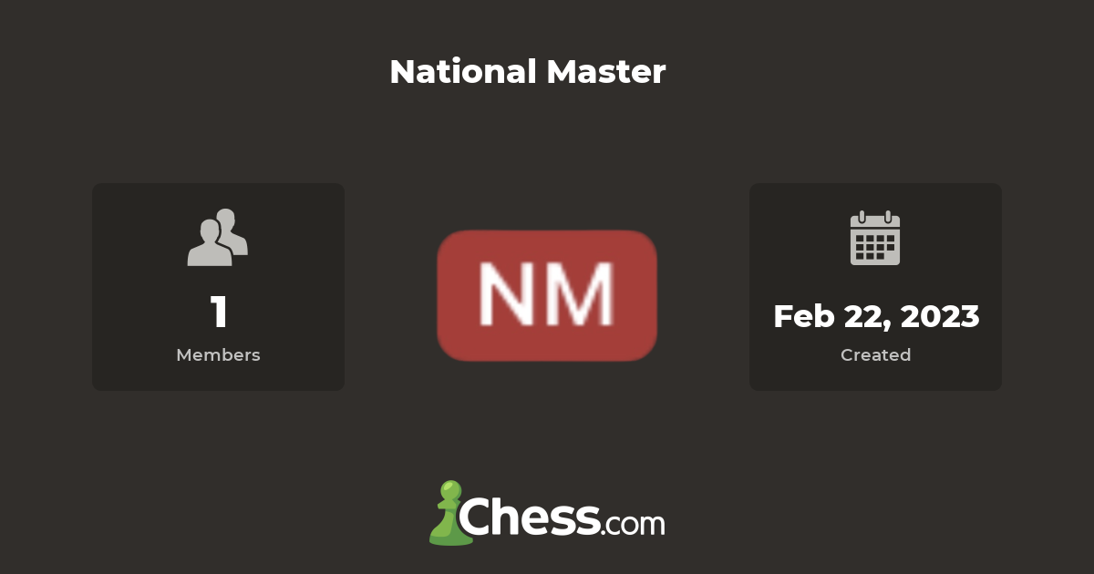 National Master - Chess Club - Chess.com