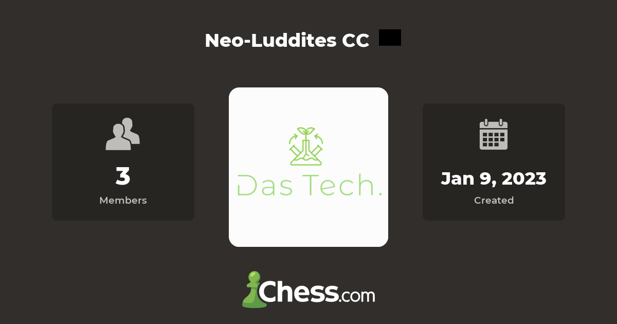 Neo-Luddites CC - Chess Club - Chess.com