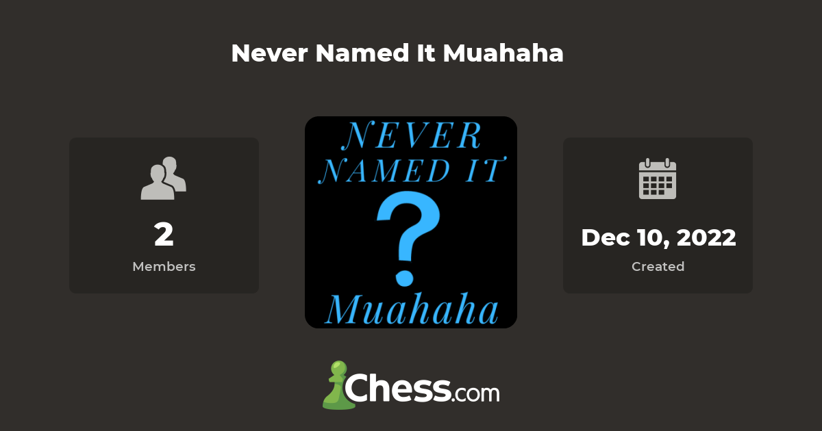 Never Named It Muahaha - Chess Club - Chess.com