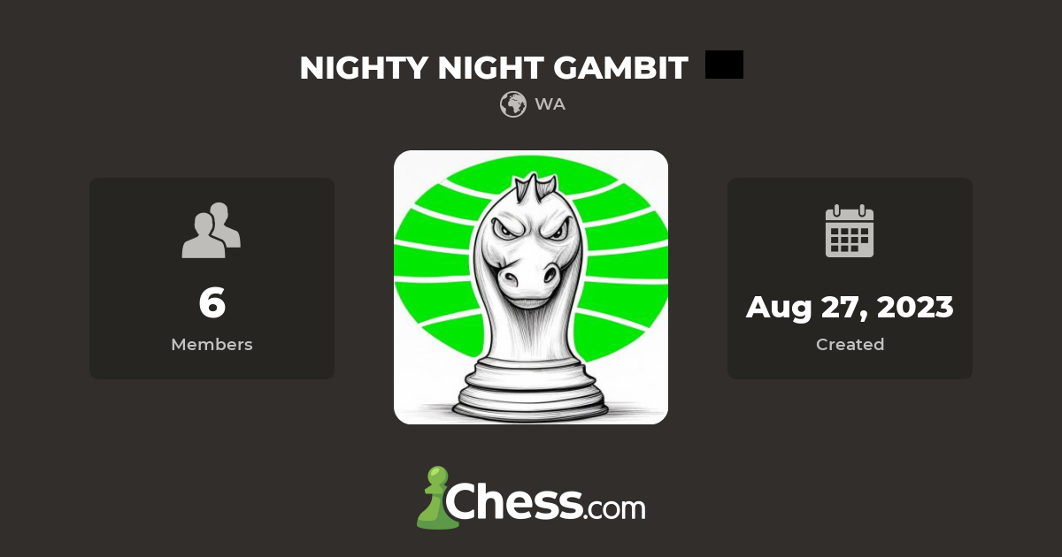 NIGHTY NIGHT GAMBIT - Chess Club - Chess.com