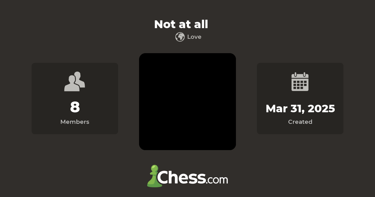 Not at all - Chess Club - Chess.com