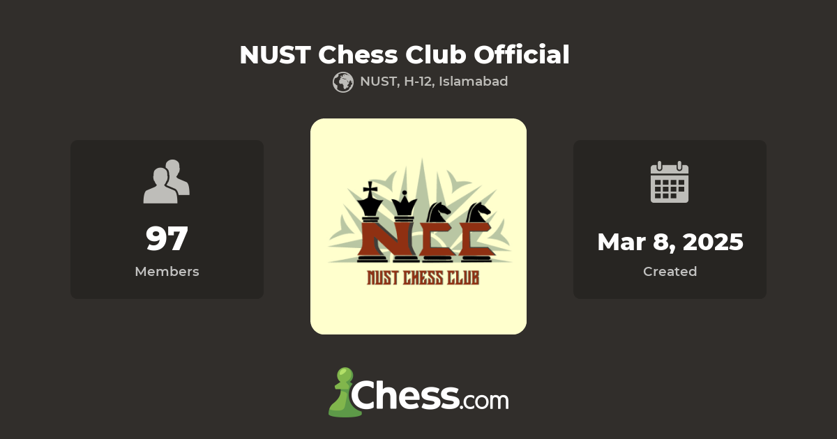 NUST Chess Club Official - Chess Club - Chess.com