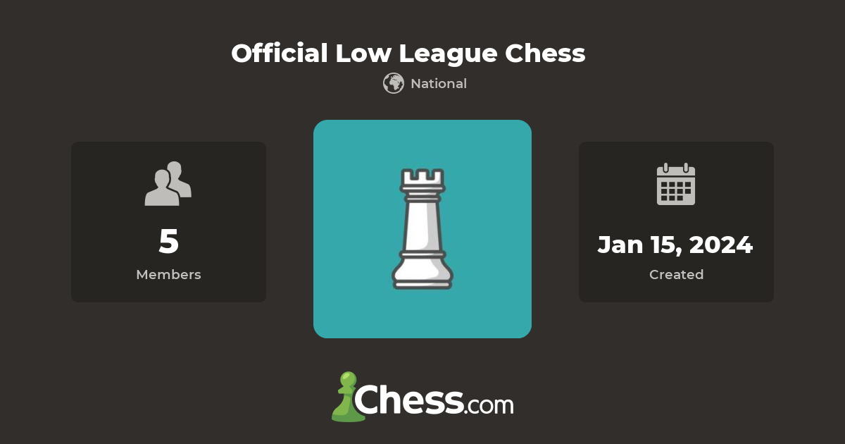 Official Low League Chess - Chess Club - Chess.com