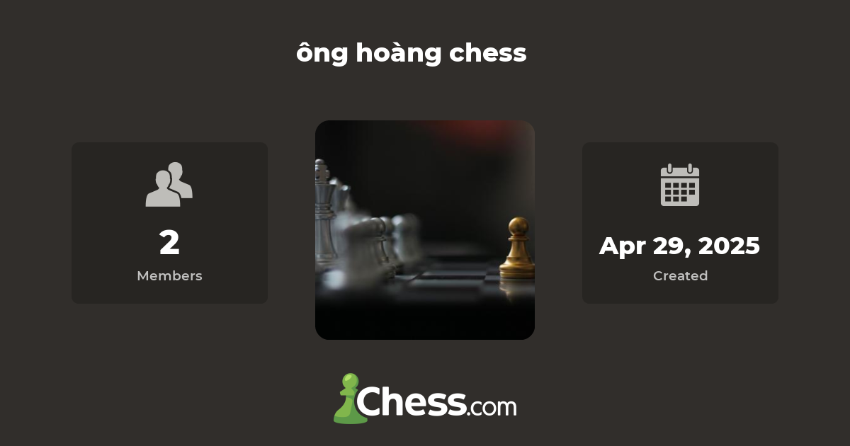 ông hoàng chess - Chess Club - Chess.com