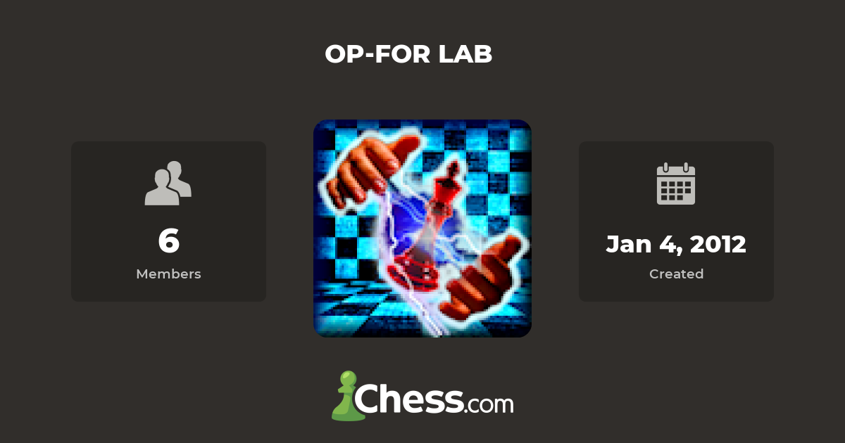 OP-FOR LAB - Chess Club - Chess.com