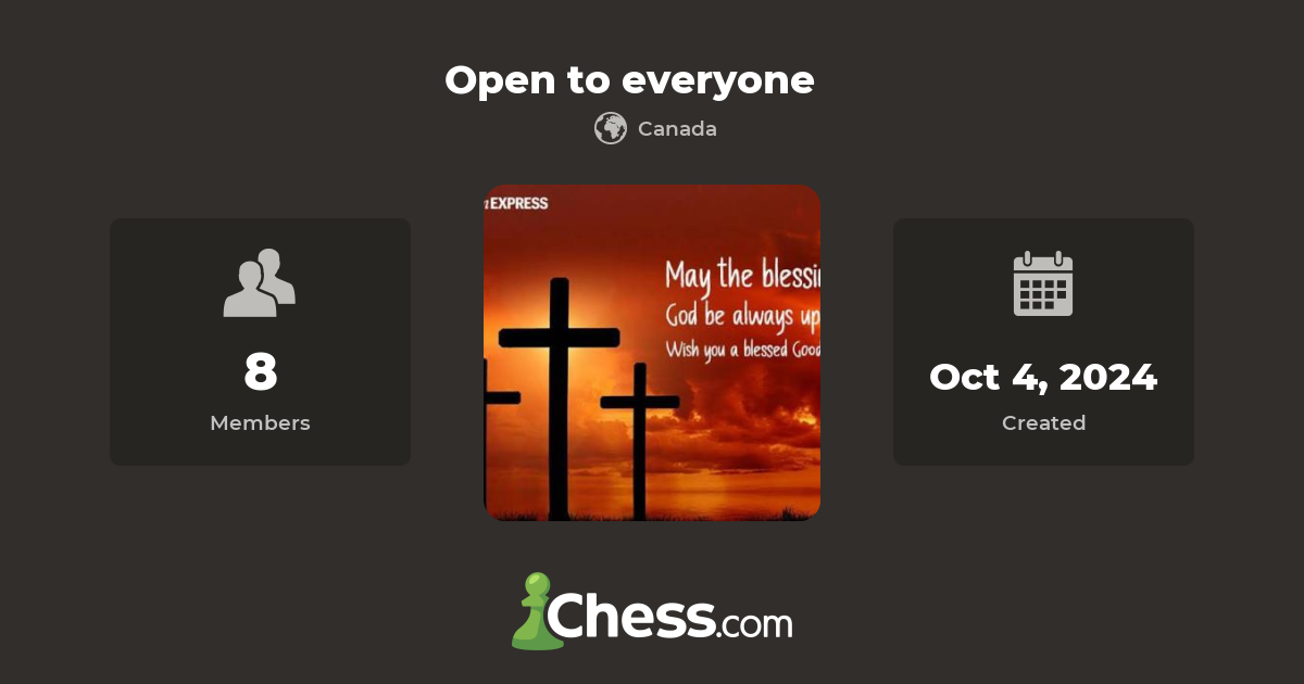Open to everyone - Chess Club - Chess.com