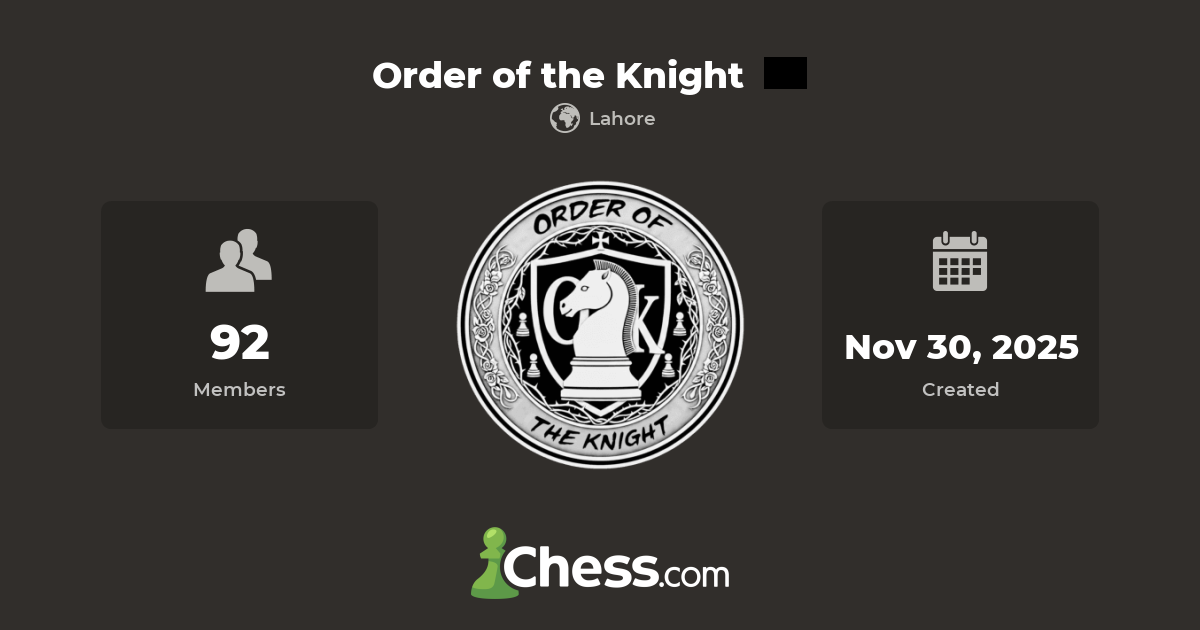 Order of the Knight - Chess Club - Chess.com