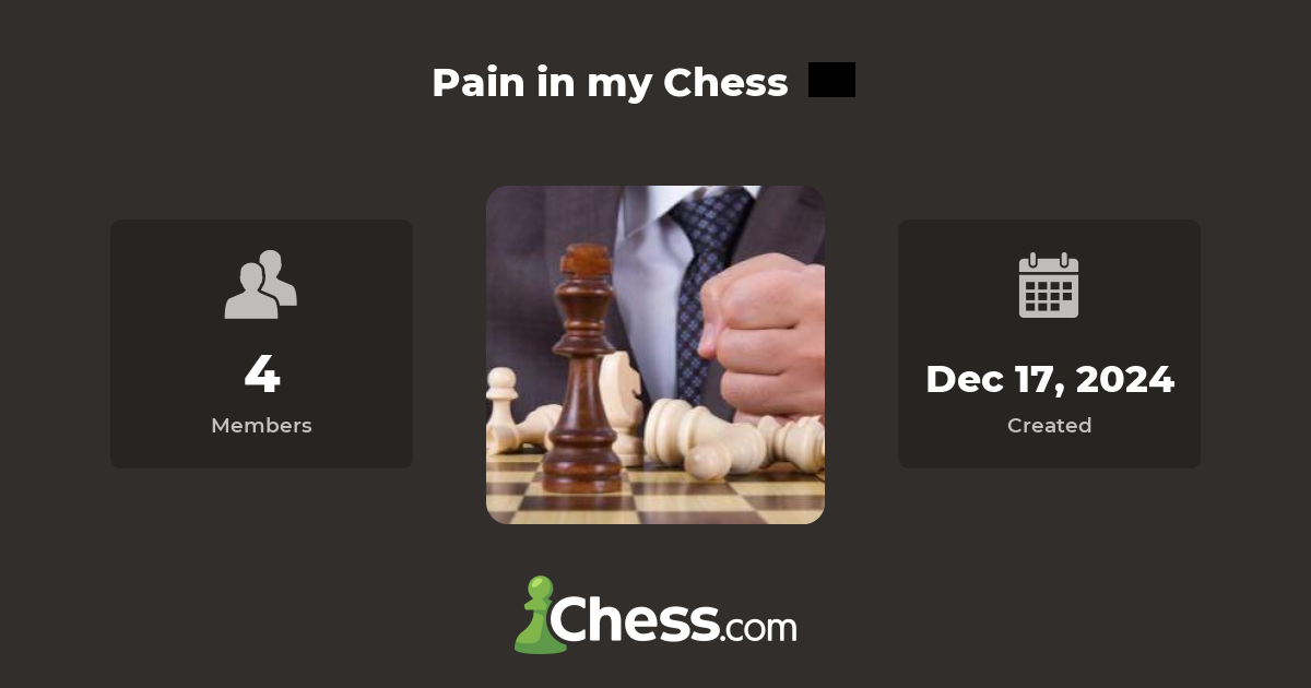 Pain in my Chess - Chess Club - Chess.com