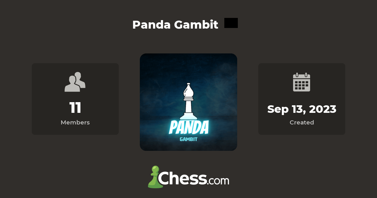 Panda Gambit - Chess Club - Chess.com