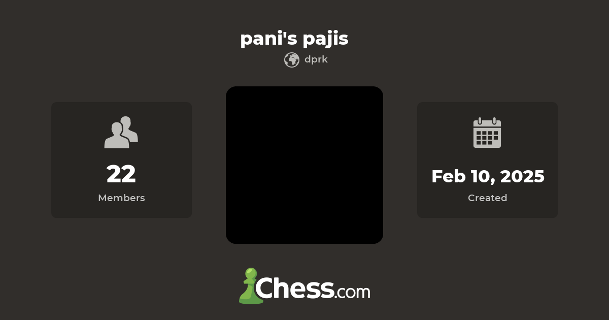 pani's pajis - Chess Club - Chess.com